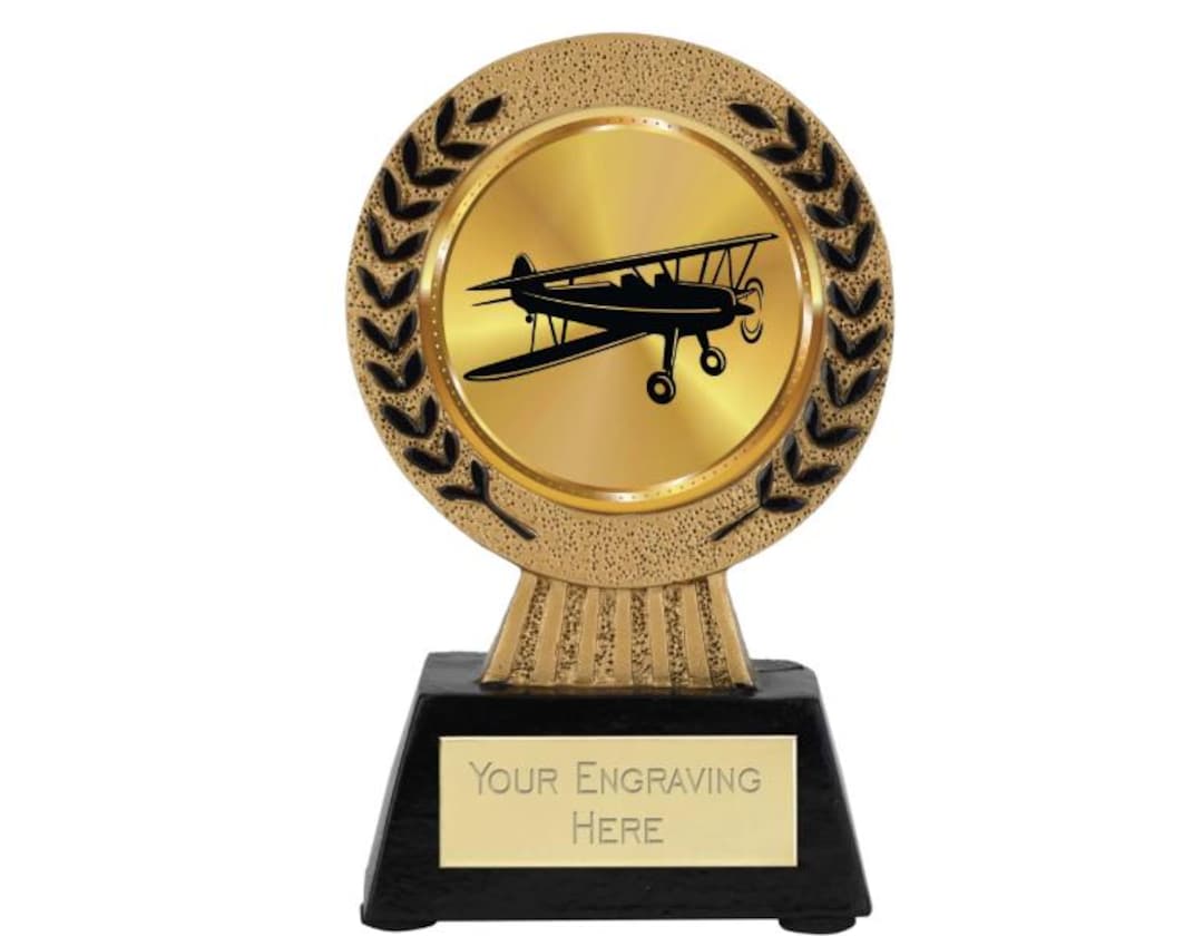 Plane Award Trophy - Personalized Engraving - Etsy