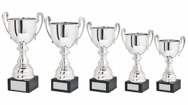 Silver Metal Trophy Cup With Handles - Personalized Engraving - Etsy