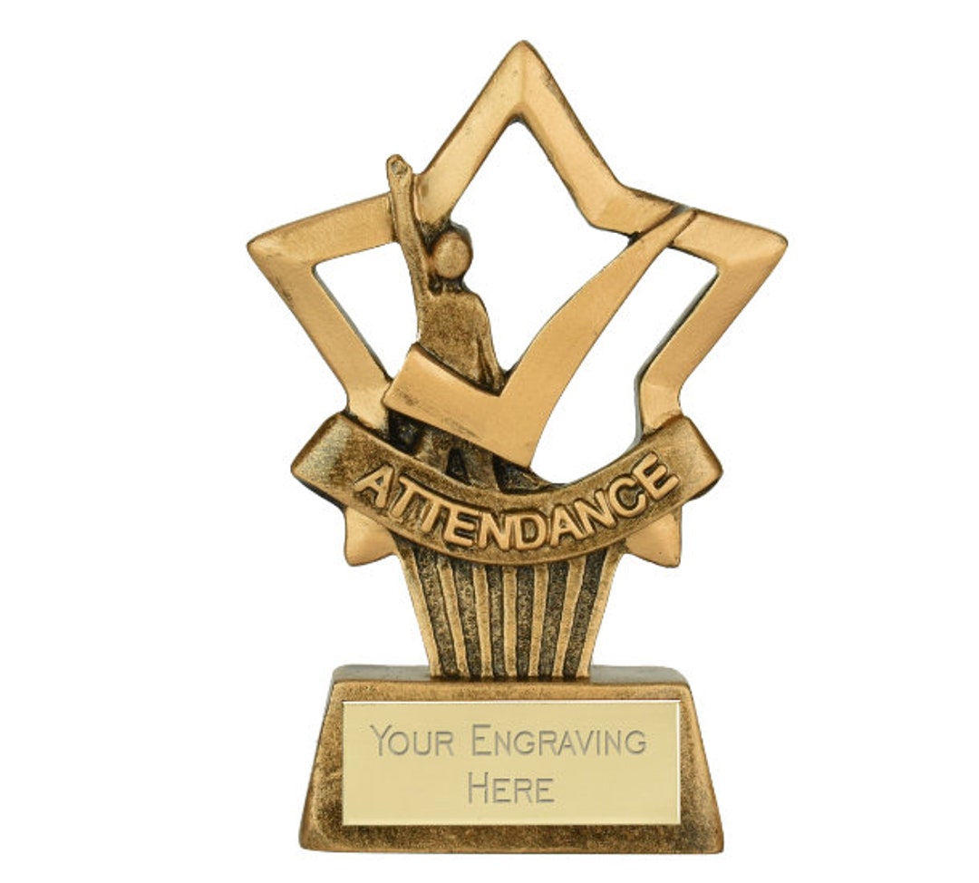 Attendance Award - Personalized Engraving - Etsy