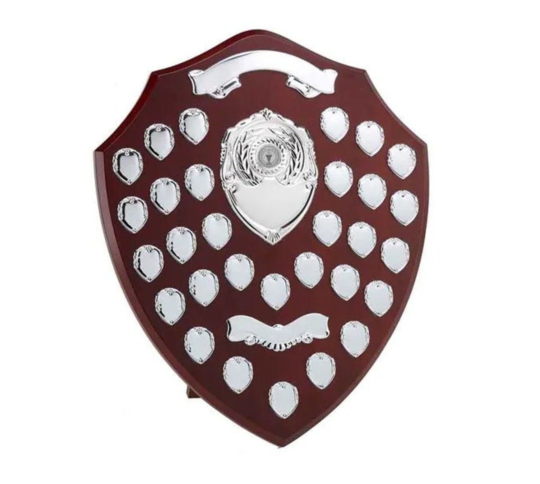 Triumph Silver Annual Presentation Shield - Personalized Engraving - Etsy