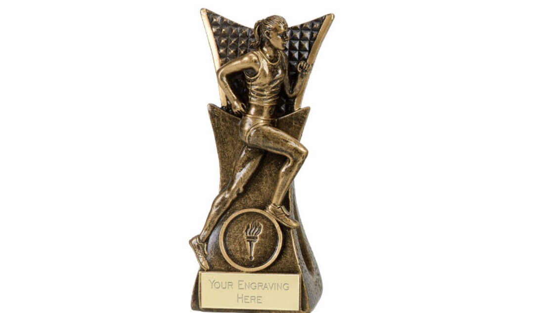 Running Female Award Trophy Personalised Engraving Customize Insert - Etsy