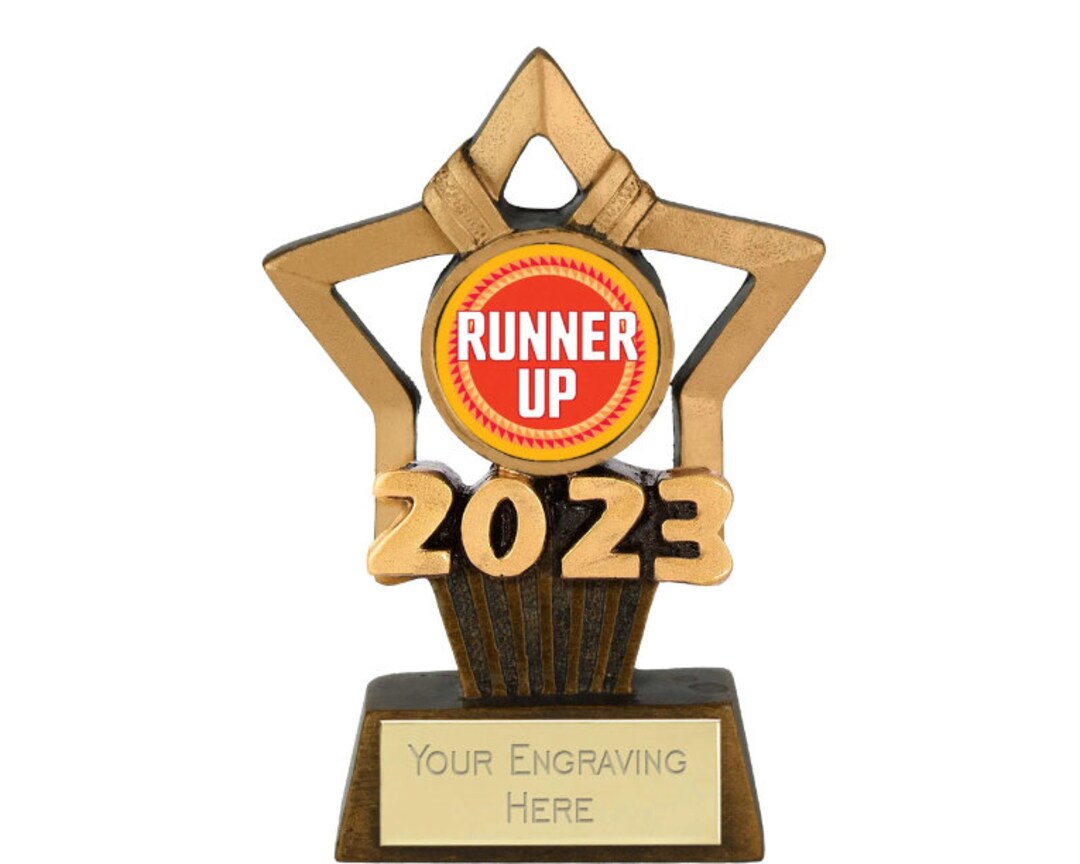 Runner up 2023 Award Trophy Personalized Engraving - Etsy