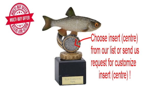 Fishing Award Trophy Chubb Fish Personalised Engraving - Etsy