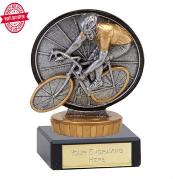 Cycling Award Trophy Personalised Engraving | Etsy