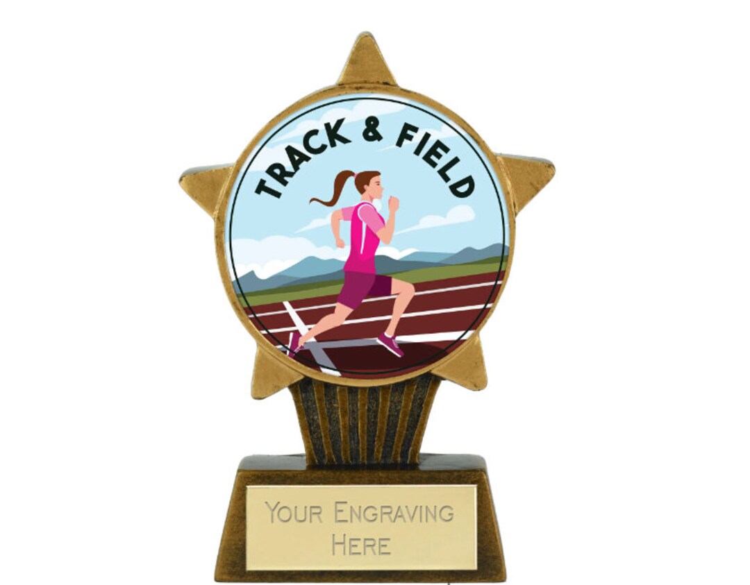 Track and Field Female Award - Personalized Engraving - Etsy