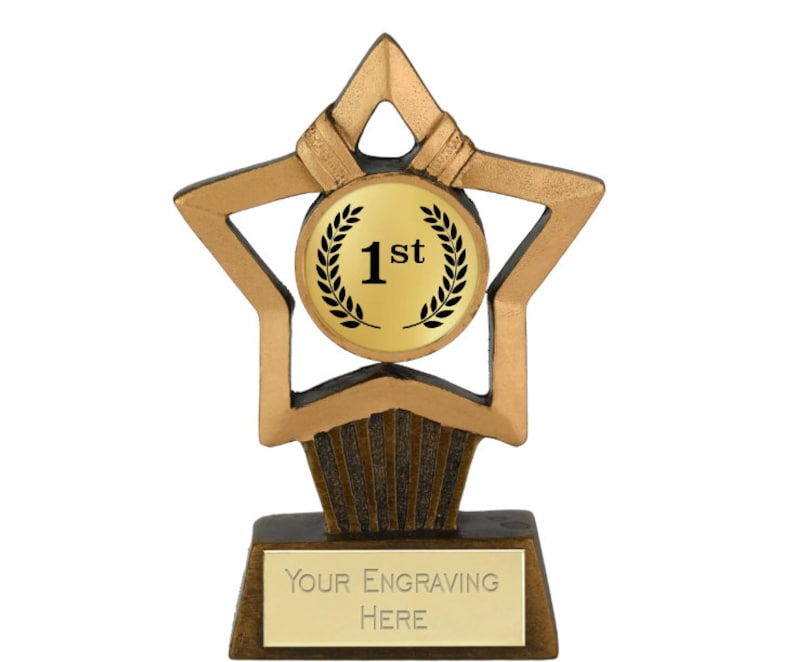1st Place Award Trophy Personalized Engraving - Etsy