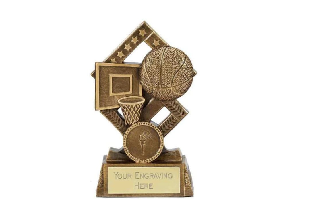 Basketball Award Trophy - Personalised Engraving - Customize Insert - Etsy