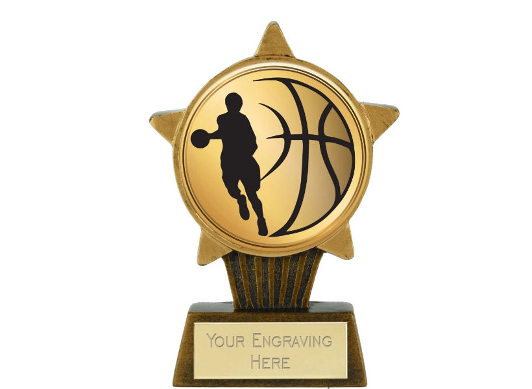 Basketball Male Award Trophy - Personalized Engraving - Etsy