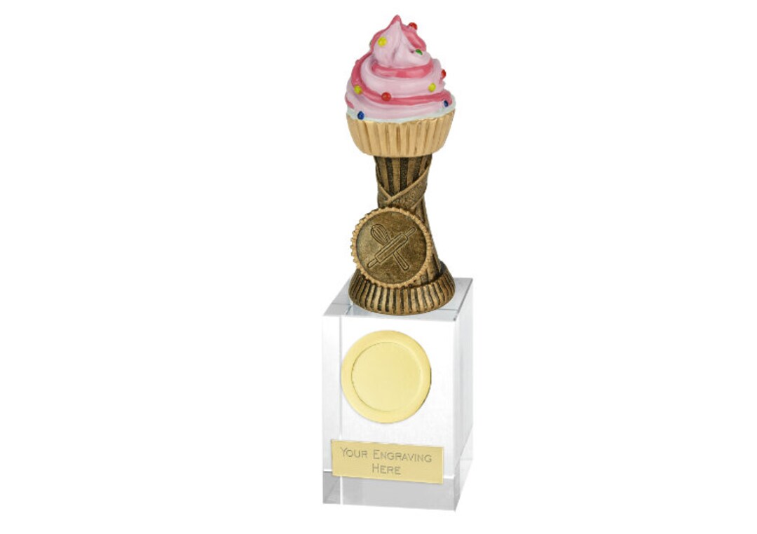 Cupcake Award Trophy Personalized Engraving Custom Insert - Etsy