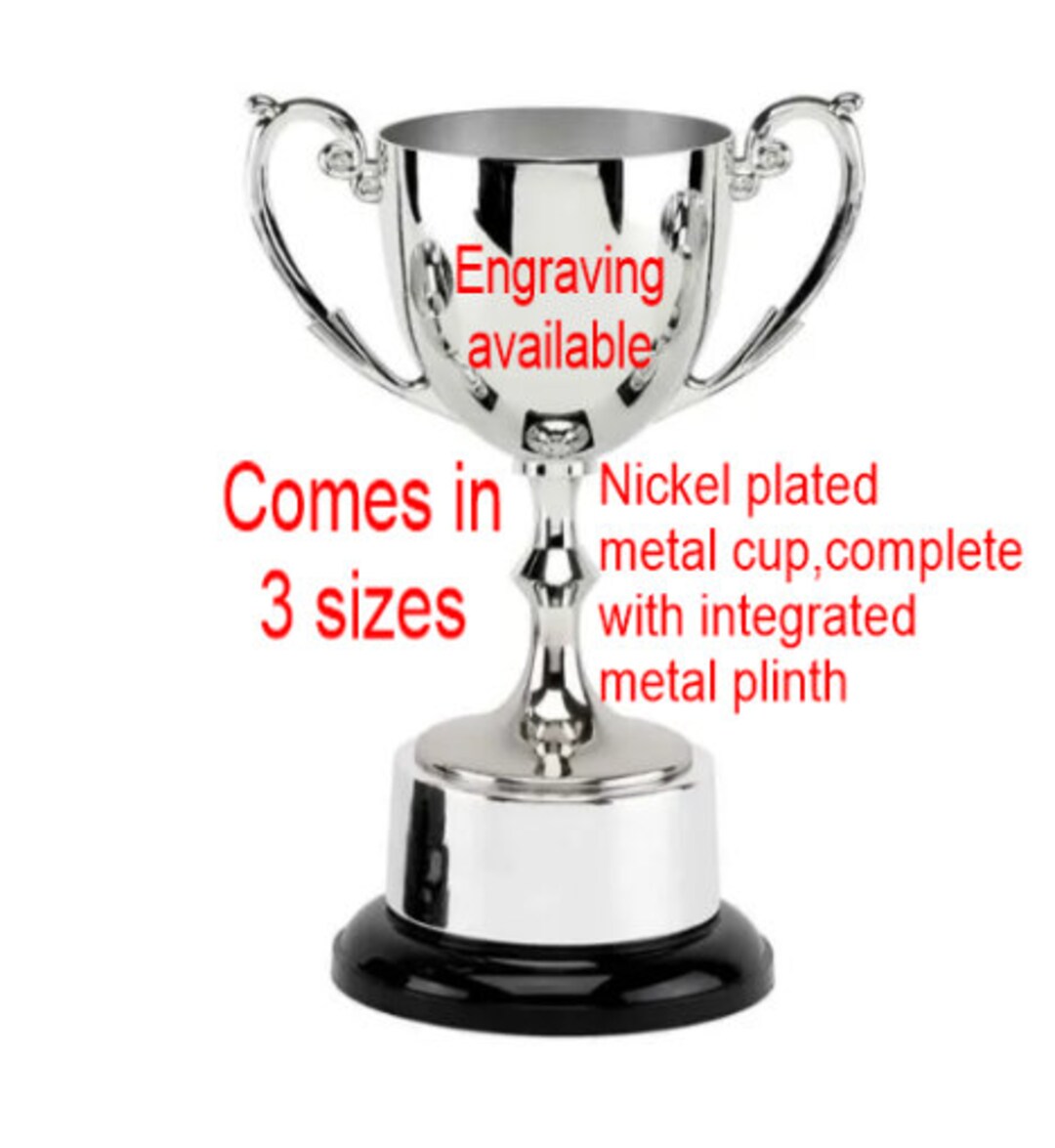 Metal Trophy Cup - Silver Metal Cup - Personalized Engraving - Etsy Israel