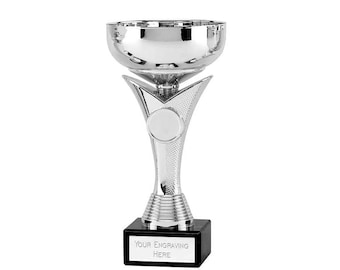 Trophy Cup Metal Silver Elite Cup - Personalized Engraving - Etsy