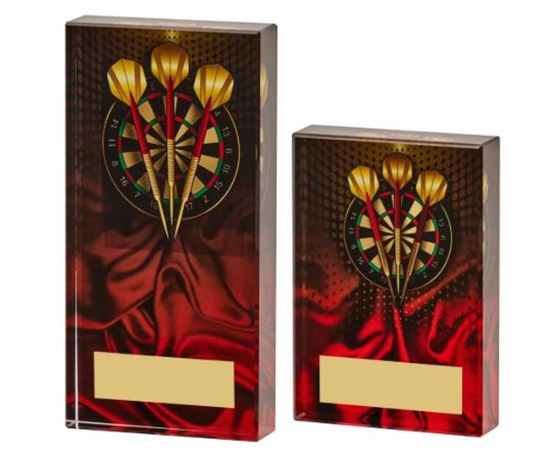 Tri Dart Glass Award - Personalized Engraving - Etsy