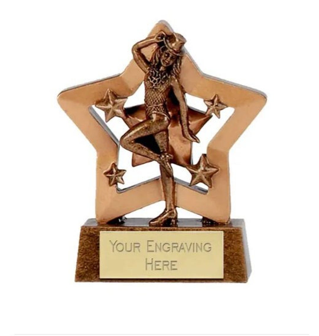Star Dance Trophy Award - Personalized Engraving - Etsy