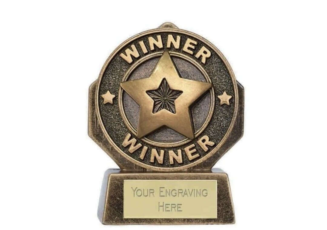 Winner Award Trophy - Personalized Engraving - Etsy