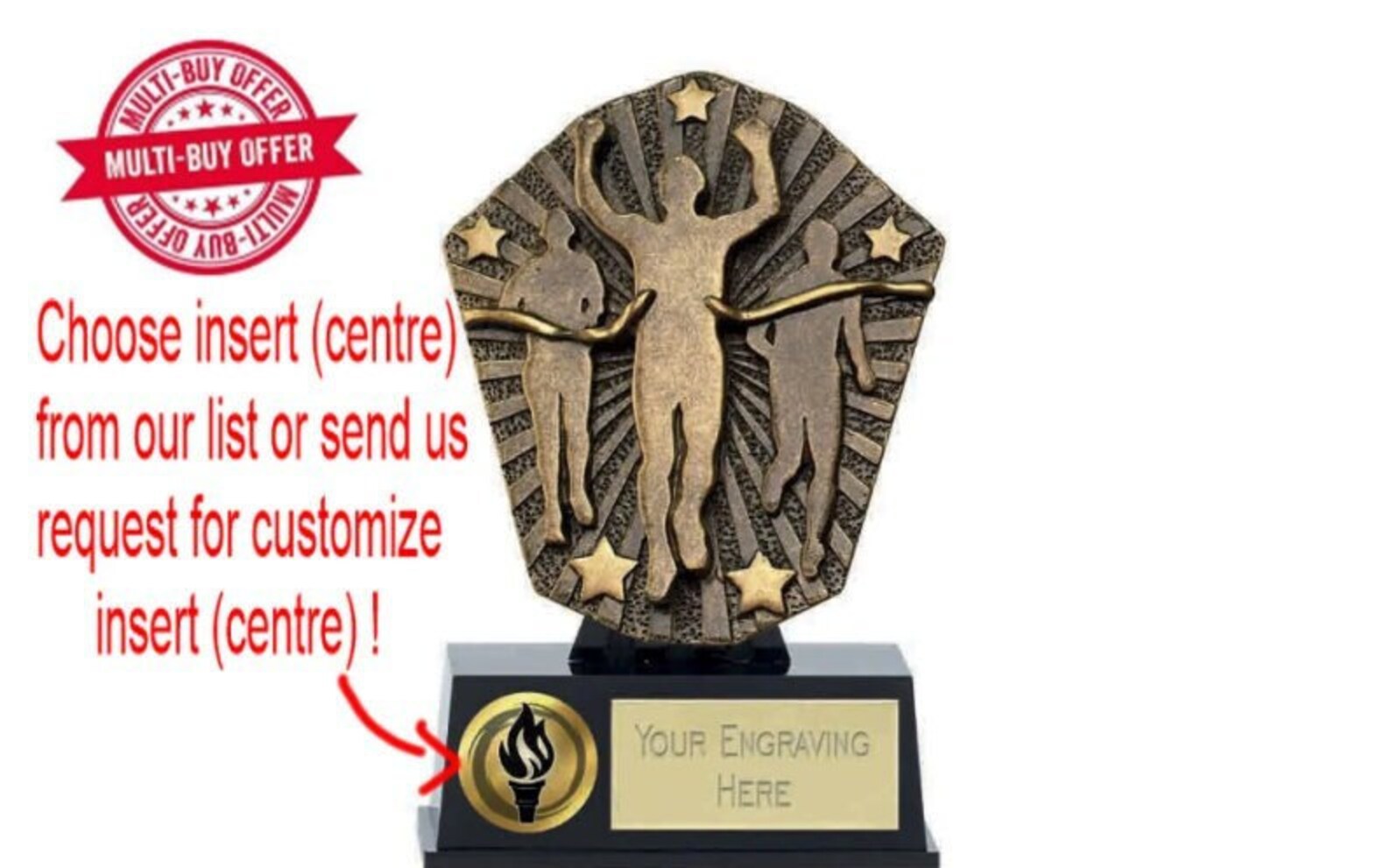 Running Marathon Award - Personalized Engraving - Customize Insert - Etsy