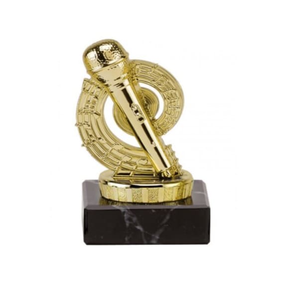 Personalised Engraving Gold Microphone Award Trophy Art & Collectibles ...
