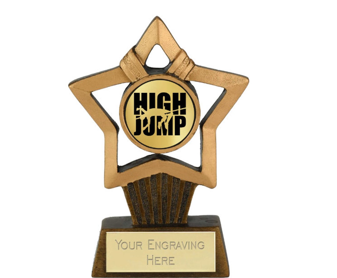 High Jump Award Trophy - Personalized Engraving - Etsy