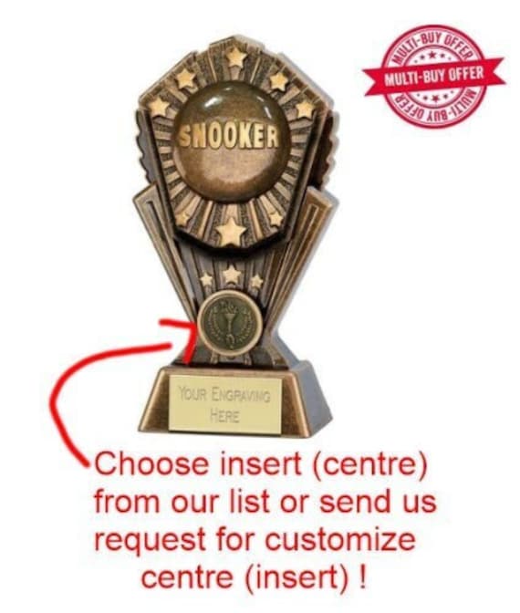 Snooker Award Trophy Personalised Engraving - Etsy