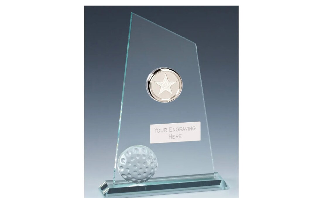 Golf Ball Glass Award Trophy - Personalised Engraving - Gift Boxed - Etsy