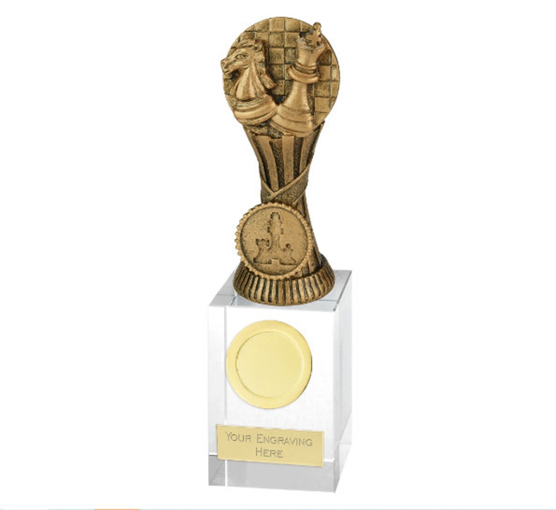 Chess Award Trophy - Personalized Engraving - Custom Insert - Etsy