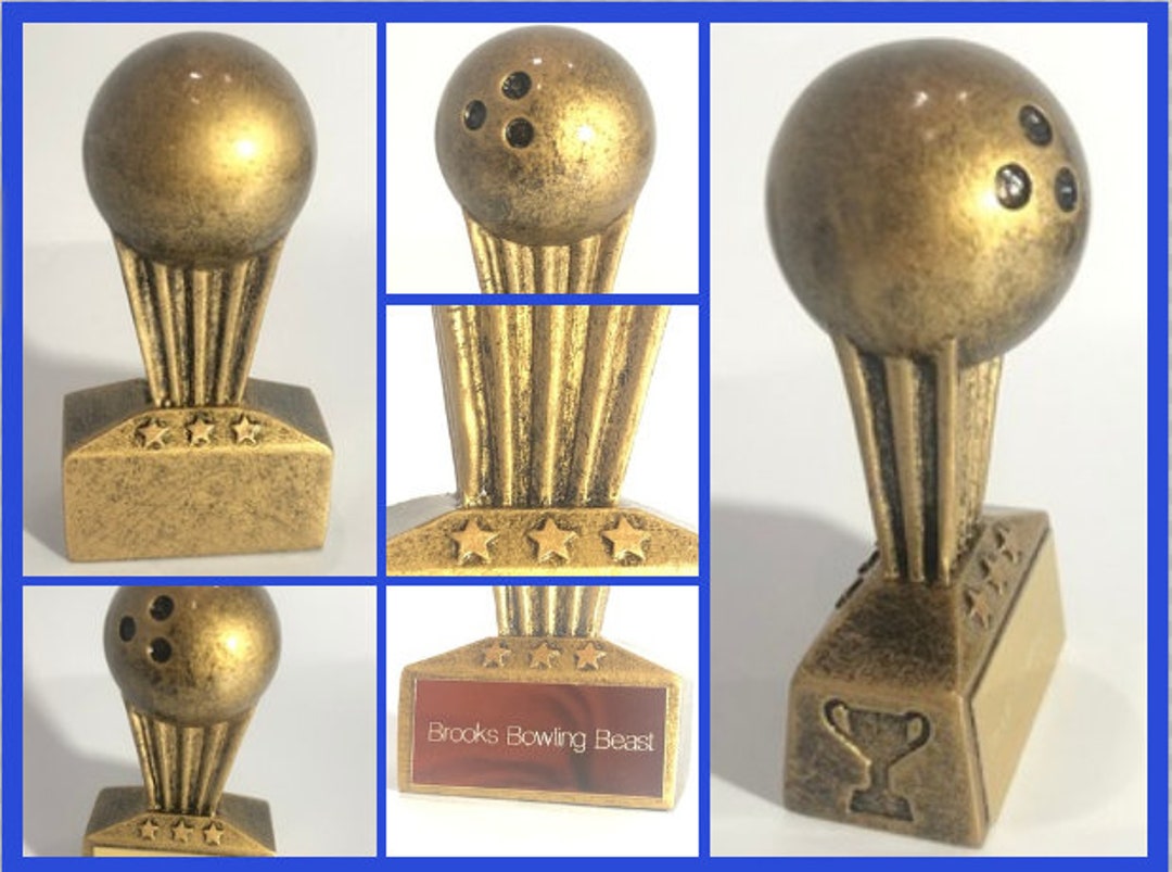 Bowling Ball Award Trophy - Personalized Engraving - Etsy