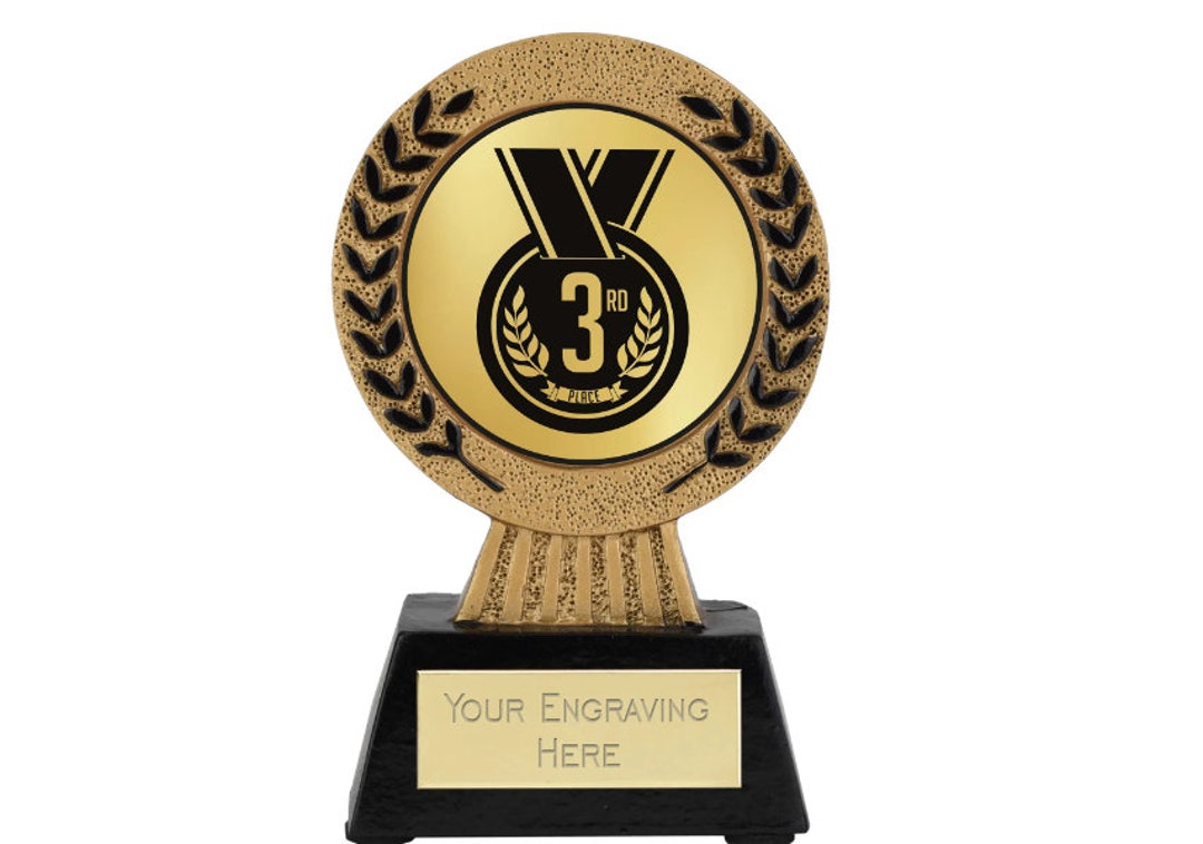 3rd Place Award Trophy - Personalized Engraving - Etsy
