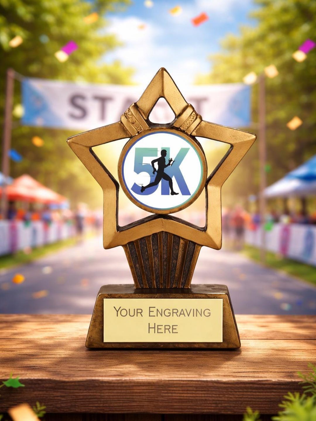 5K Running Award - Personalized Engraving - Etsy