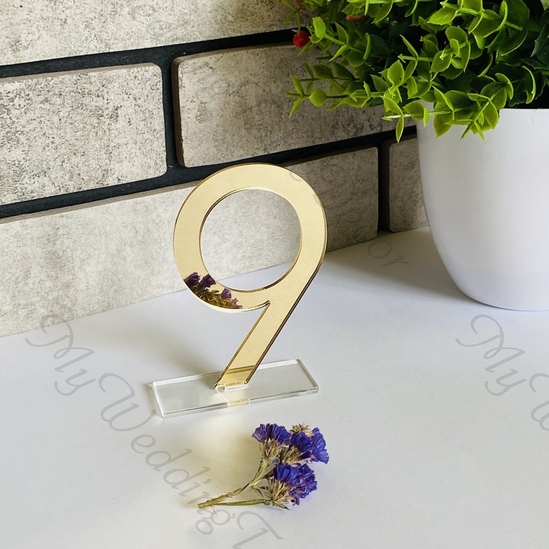 Tall Acrylic Table Numbers - Etsy