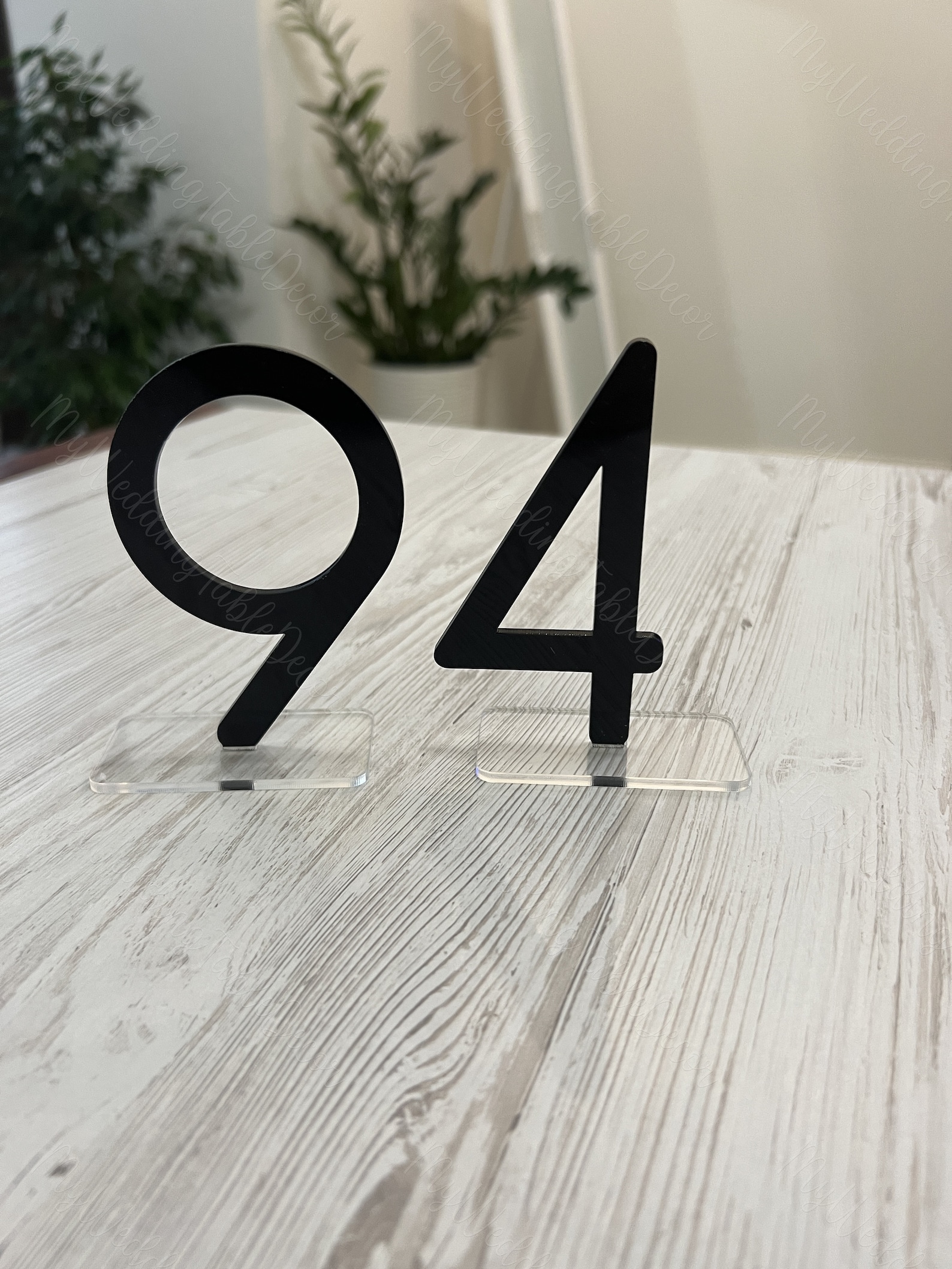 Stunning Elegant Black Table Numbers Wedding Table - Etsy