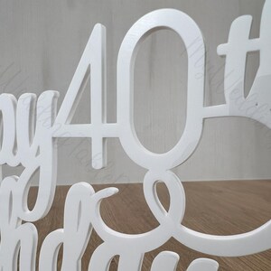 Happy Birthday Table Sign, Birthday Table Decorations, Happy Birthday ...