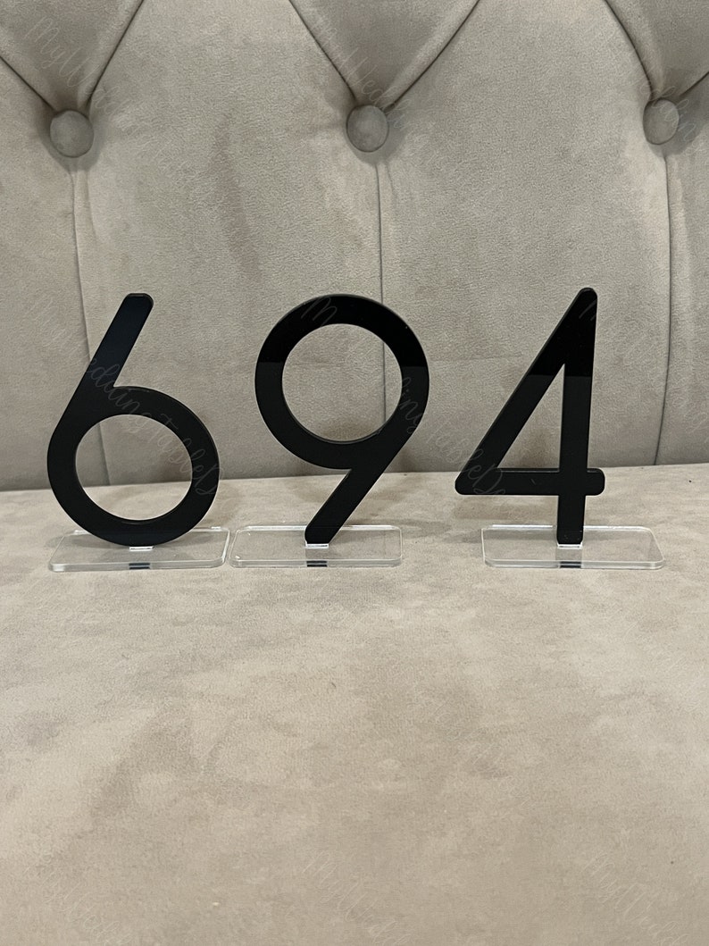 Stunning Elegant Black Table Numbers Wedding Table - Etsy