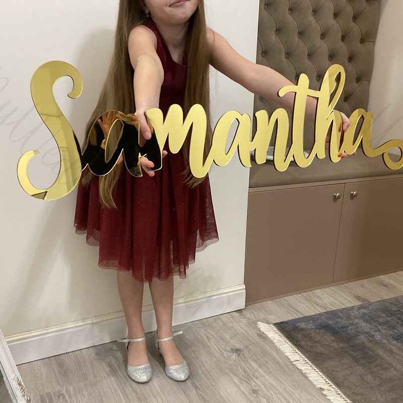 Gold Wording Sign - Etsy