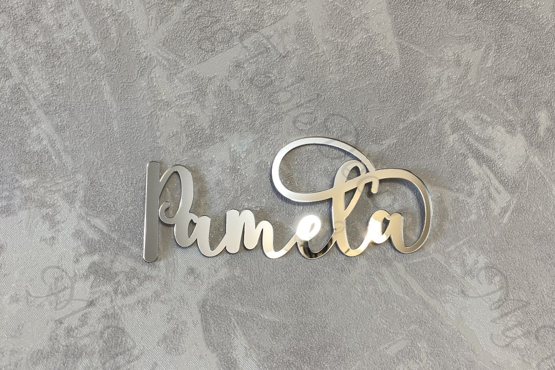 Beautiful Large Mirror Name Above the Crib, Personalized Gift for Baby ...