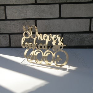 Freestanding Happy Birthday Sign Table Decoration, Happy Birthday Table ...