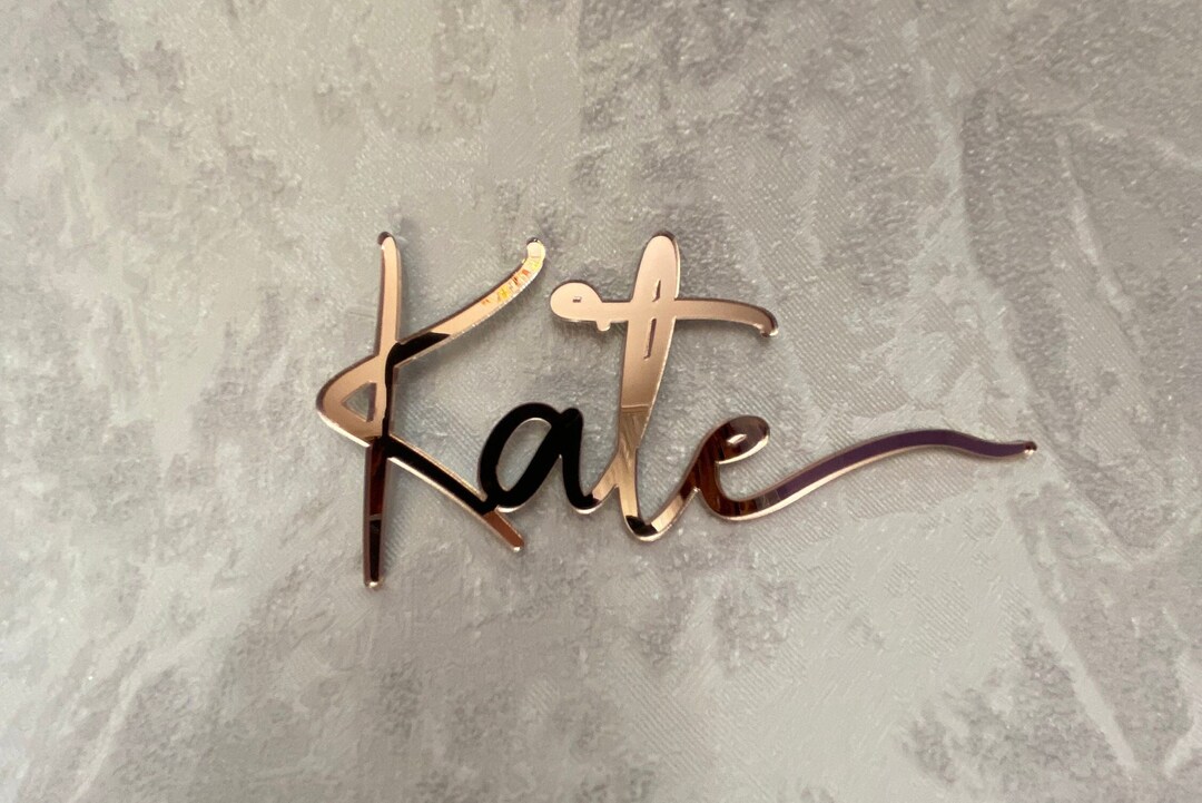 Elegant Rose Gold Sign Large Room Decoration Family Name - Etsy