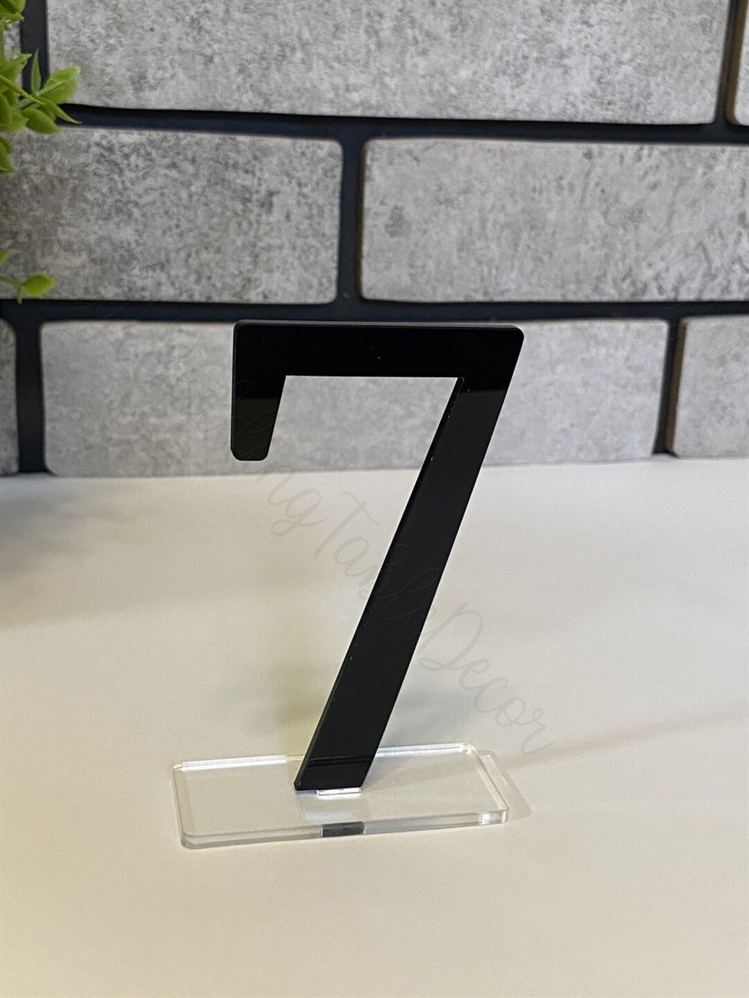 Black Acrylic Table Numbers, Table Numbers Black Decoration for ...