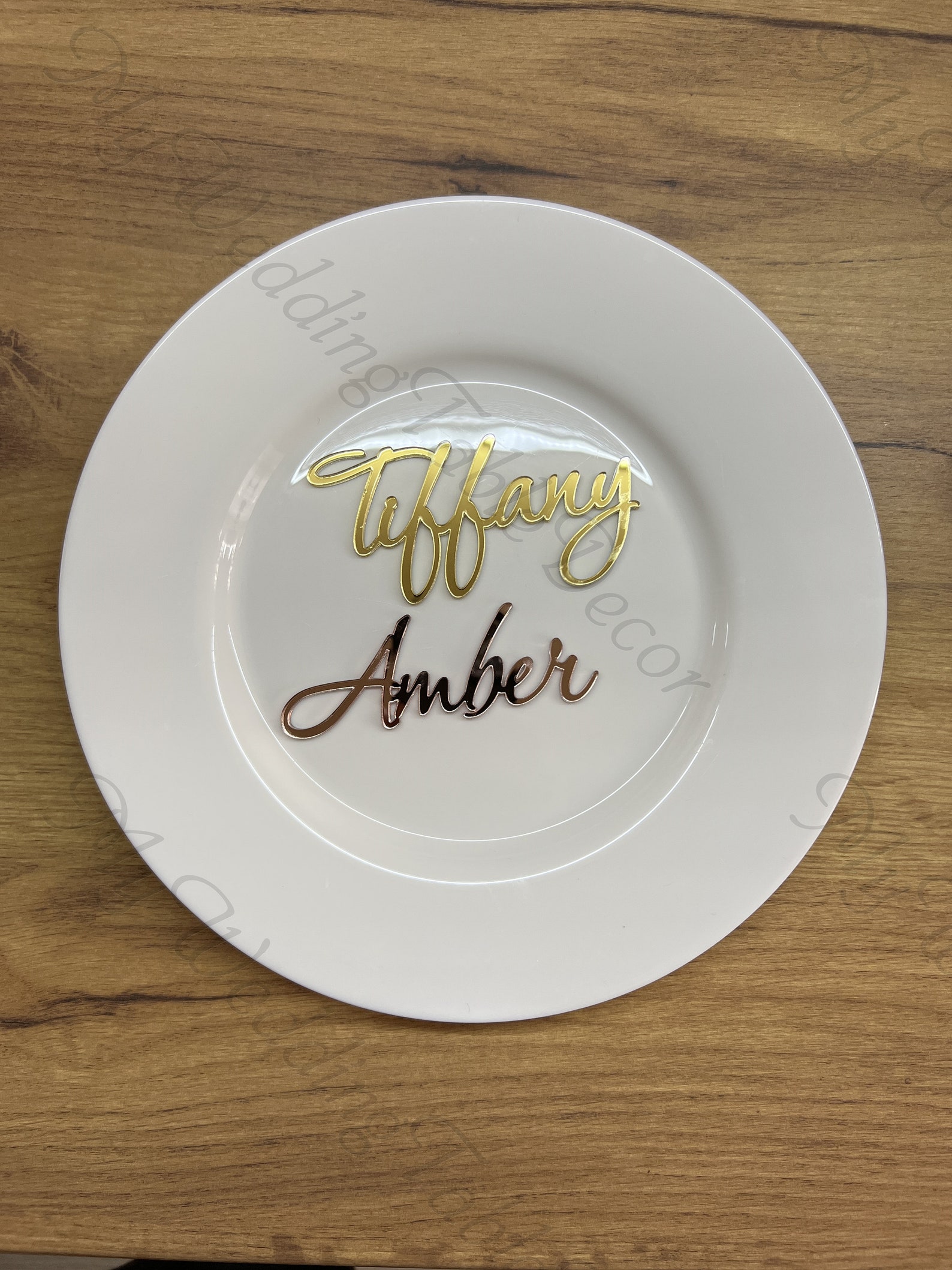 Gold Mirror Name Place Cards Table Decor Wedding Name Cards - Etsy