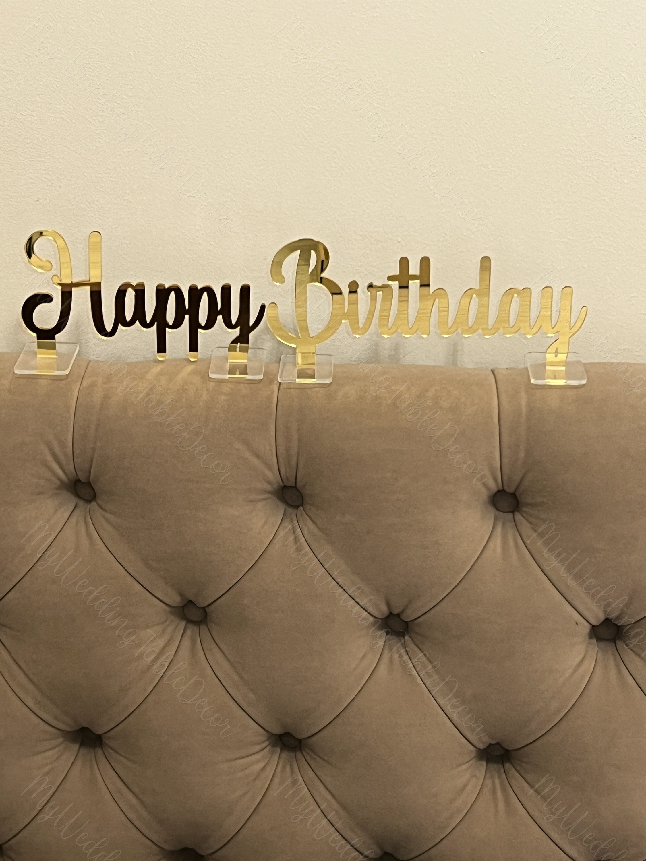 Happy Birthday Table Decoration Happy Birthday Table Sign - Etsy