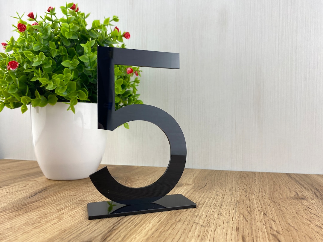 Black Table Numbers for Wedding Table Charming Table Black Table ...