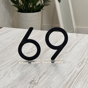 Stunning Elegant Black Table Numbers, Wedding Table Decoration ...