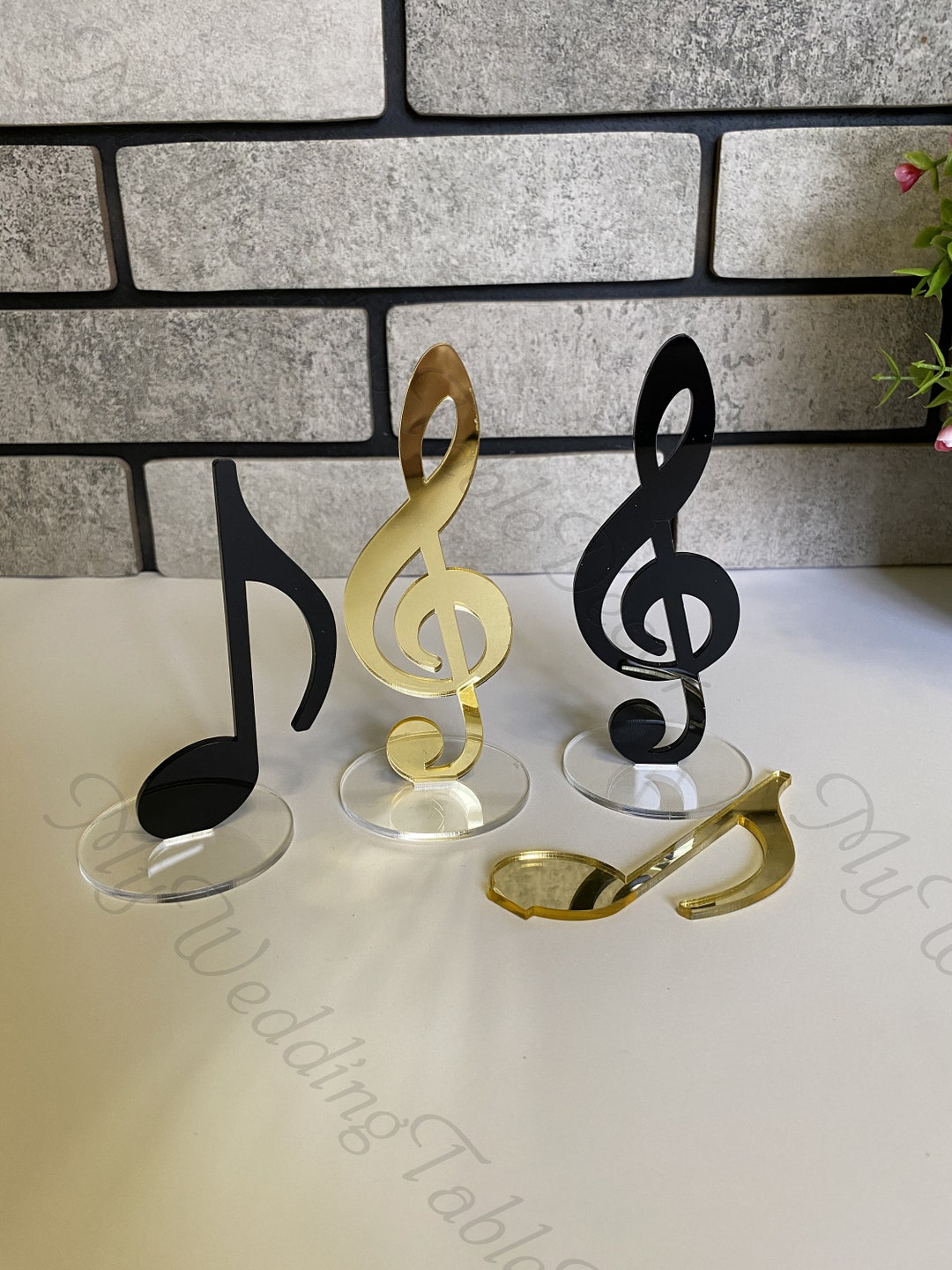 Set of Note and Treble Clef Ornament Signs Treble Clef Ornament Music ...