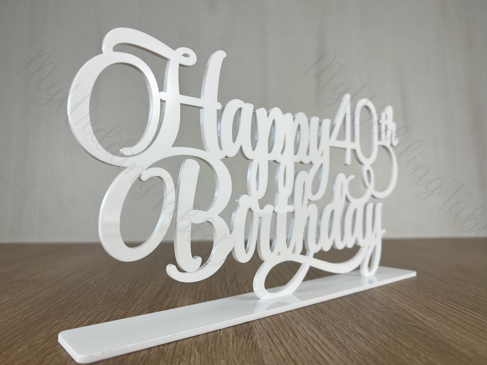 Happy Birthday Table Sign, Birthday Table Decorations, Happy Birthday ...