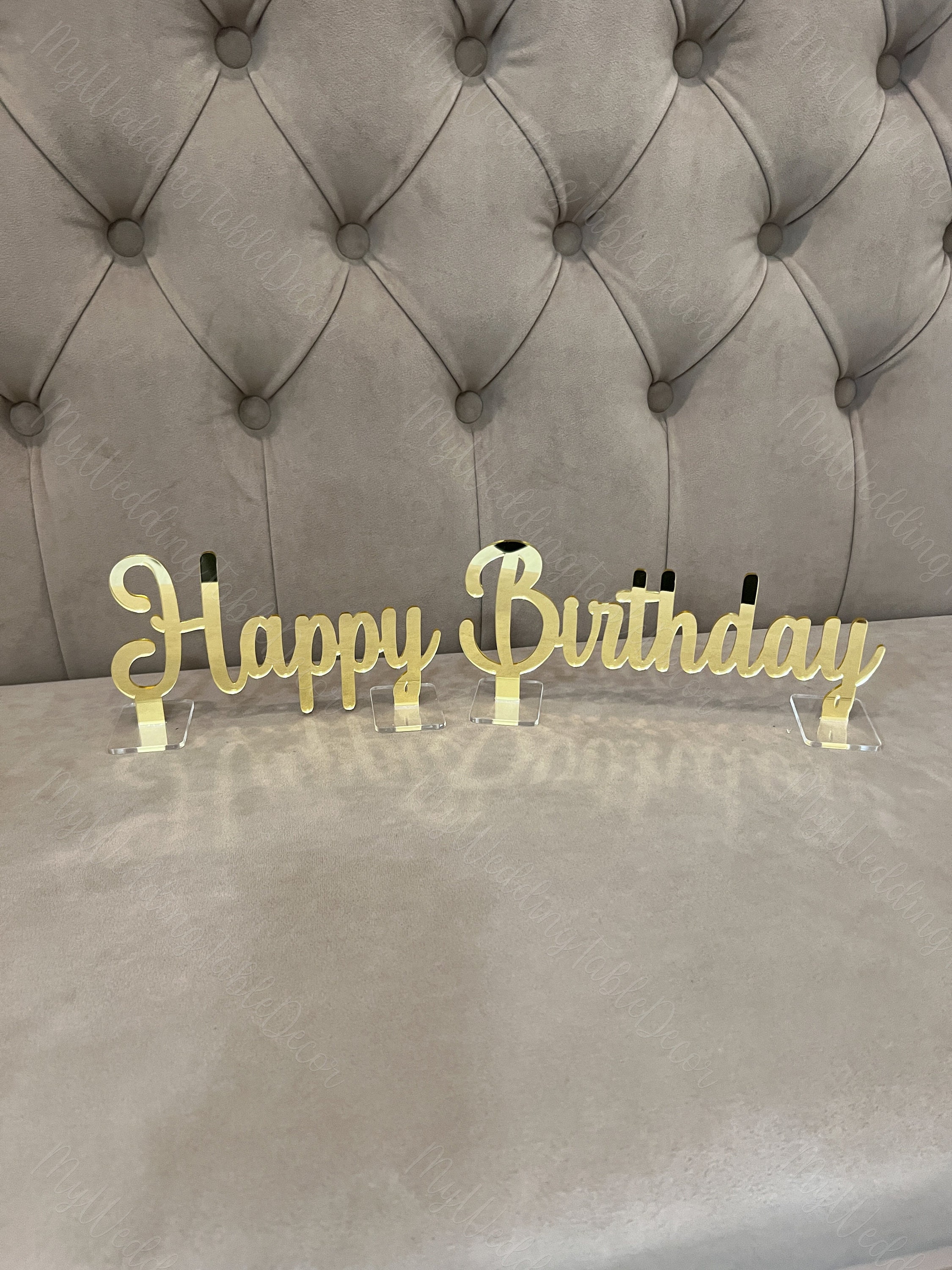 Happy Birthday Table Decoration Happy Birthday Table Sign - Etsy