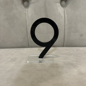 Stunning Elegant Black Table Numbers, Wedding Table Decoration ...