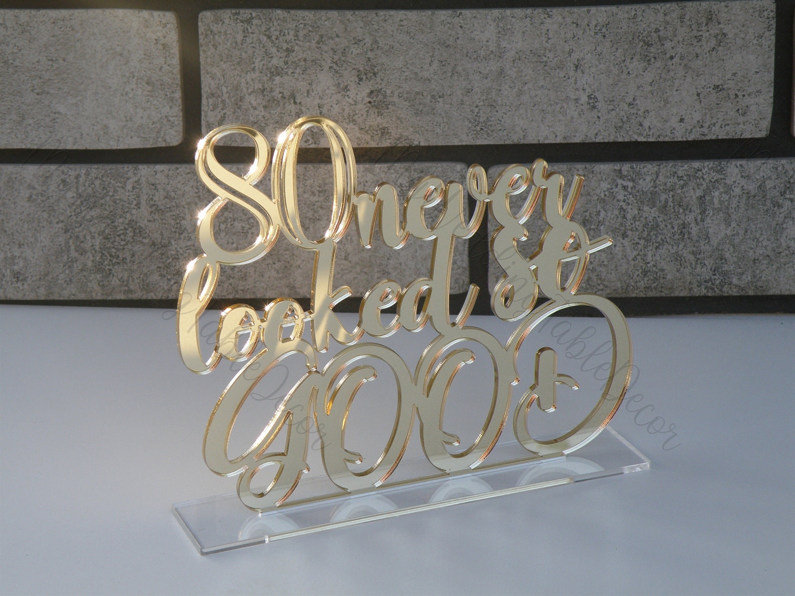 Freestanding Happy Birthday Sign Table Decoration, Happy Birthday Table ...