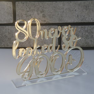 Freestanding Happy Birthday Sign Table Decoration, Happy Birthday Table ...