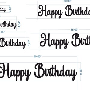 Happy Birthday Table Decoration, Happy Birthday Table Sign, Custom ...