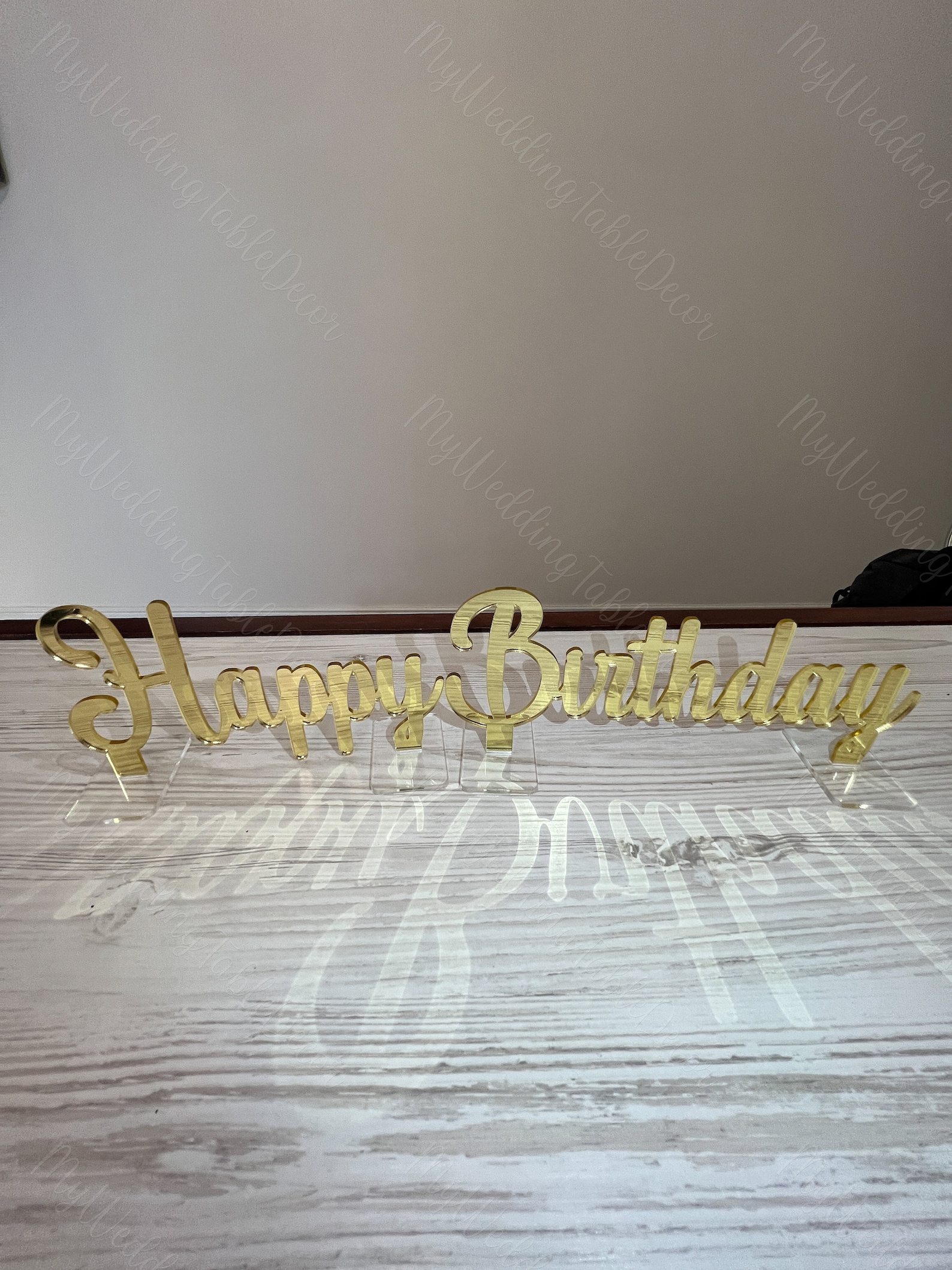 Happy Birthday Table Decoration Happy Birthday Table Sign - Etsy