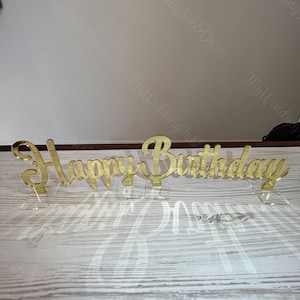 Happy Birthday Table Decoration, Happy Birthday Table Sign, Custom ...