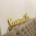 Gold Name Sign Large Wall Decor Sign, Wall Hanging, Party Sign ...